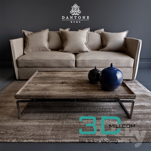480. Divan Annecy, coffee table and carpet