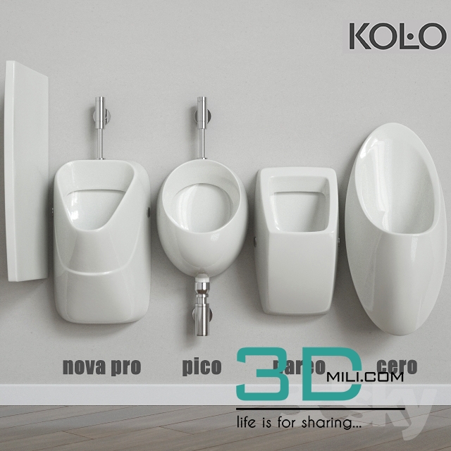 06. Toilet & Bidet 3D model