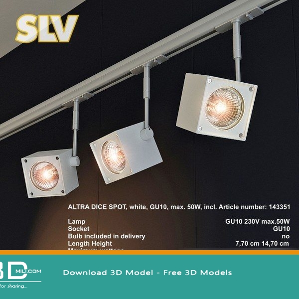 19. Spot lights 3D model free download - 3DMili 2025 Download 3D Model ...