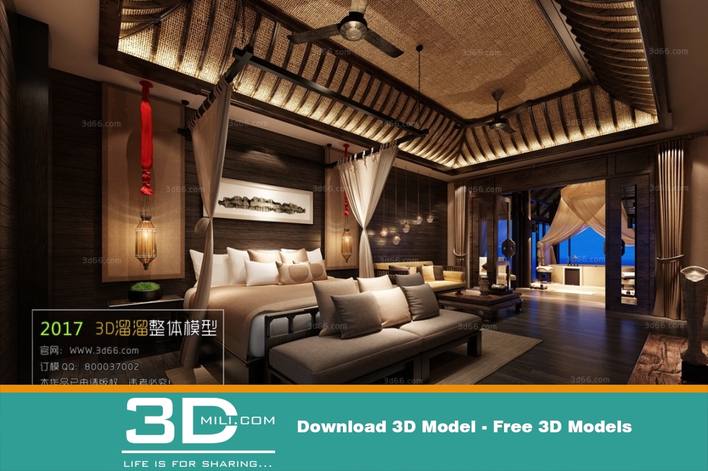 58 Bed Room Hotel 3dsmax File Free Download 3dmili 2025 Download 3d