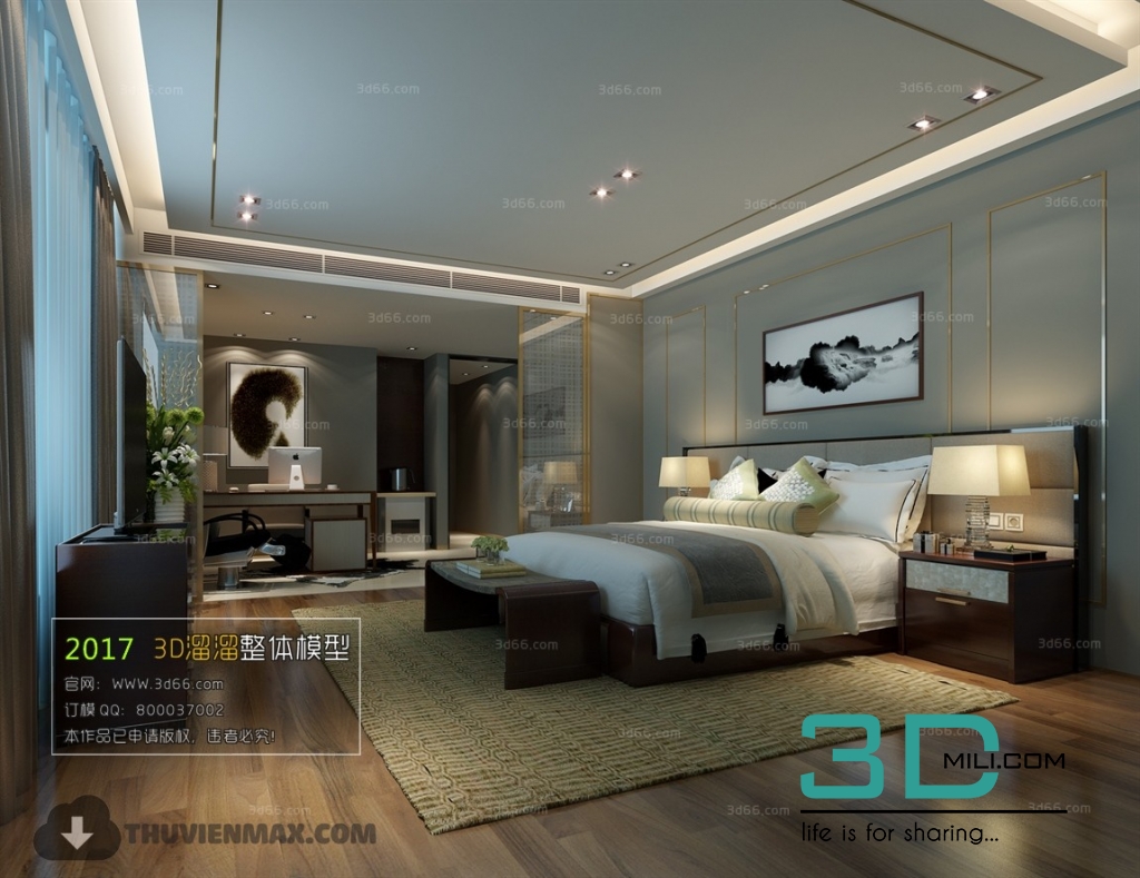 74 Bed Room Hotel 3dsmax File Free Download 3dmili 2025 Download 3d