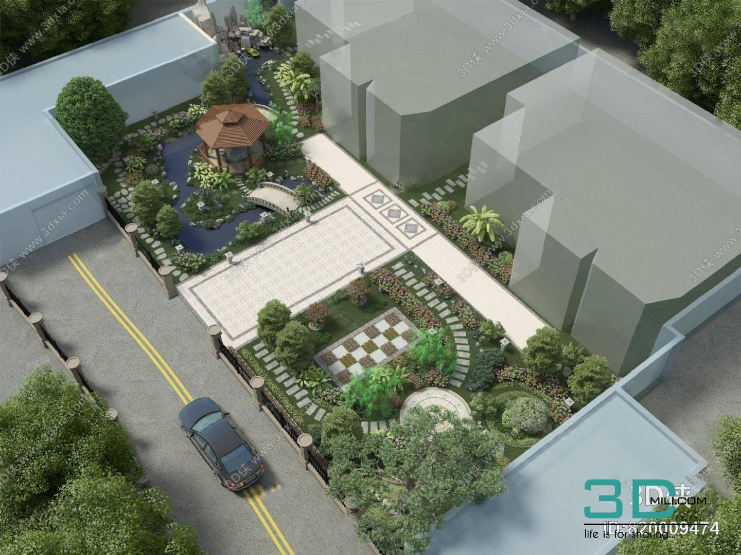 01.Miniature Garden 3dsmax File Free Download - 3DMili 2025 Download 3D ...