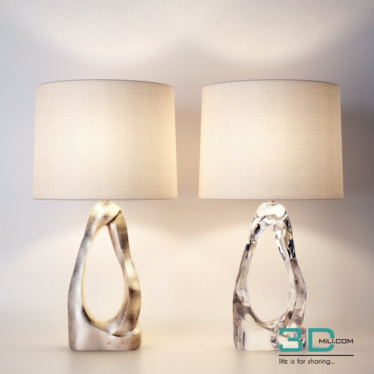 34. Aerin Cannes Table Lamp - 3DMili 2025 Download 3D Model - Free 3D ...