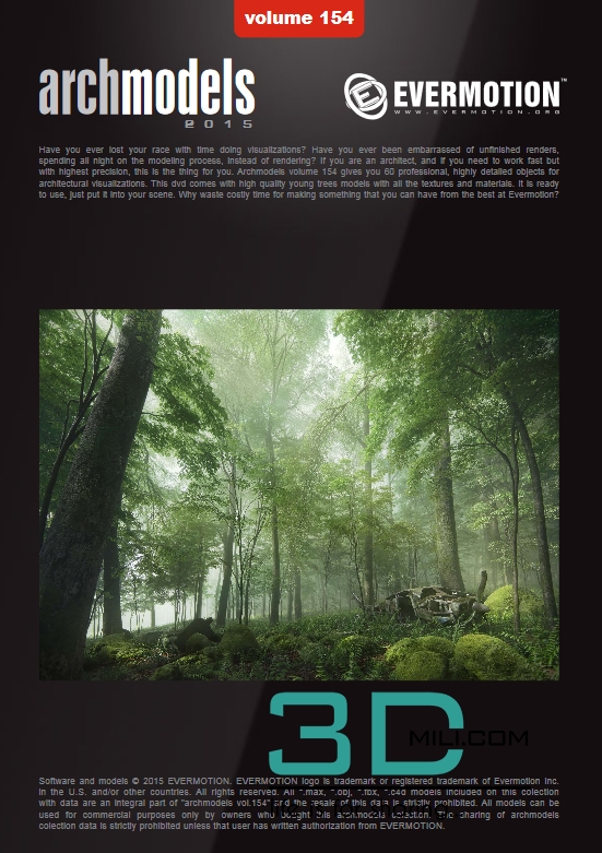 Evermotion Archmodels Vol 154: Plants & Trees