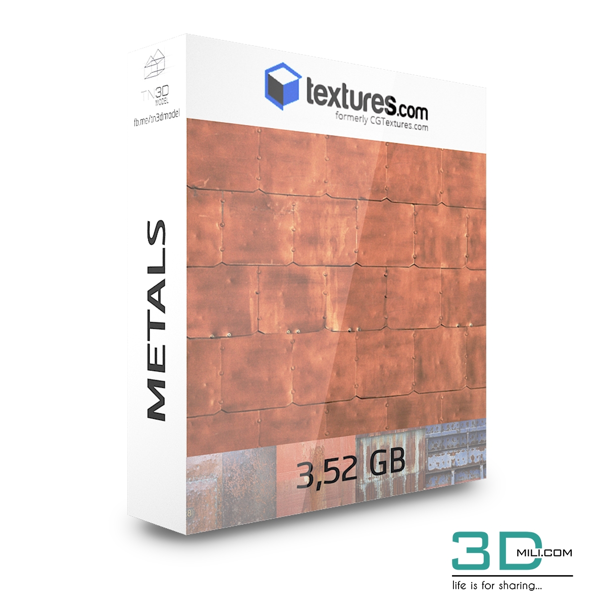 CG Textures Maps: Metals - 3DMili 2025 Download 3D Model - Free 3D ...