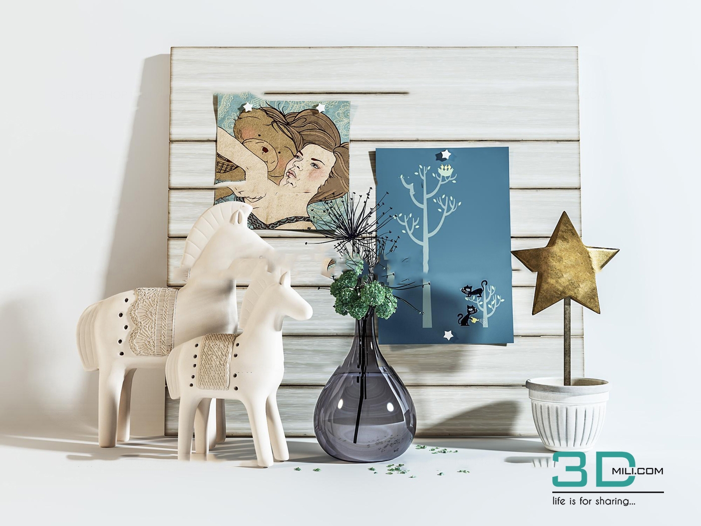 321. Decorative Console Free Download - 3DMili 2027 Download 3D Model ...
