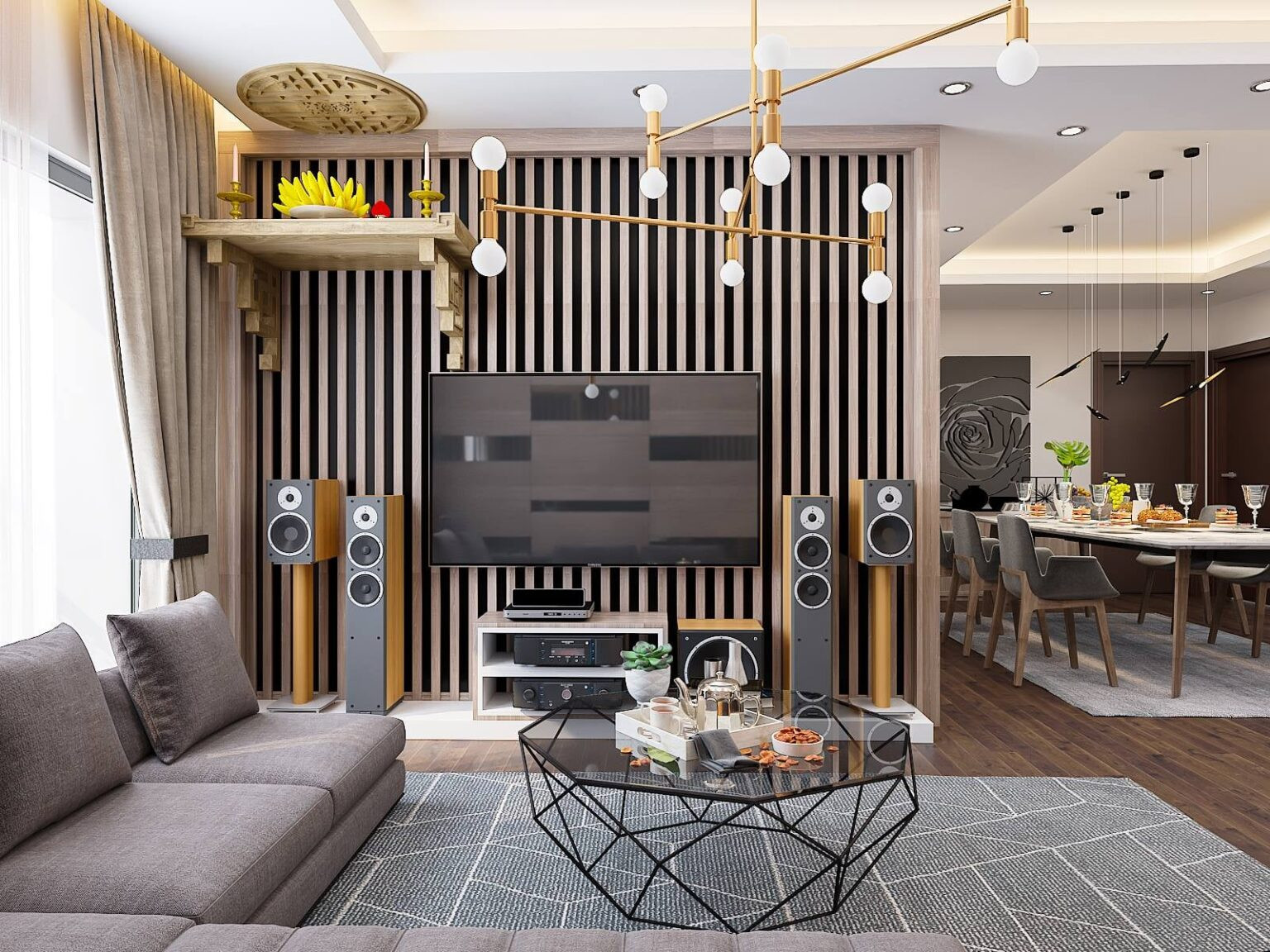 3D Interior Kitchen – Livingroom 206 Scene 3dsmax Free Download ...